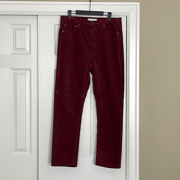 GAP | Pants & Jumpsuits | Gap Burgundy Corduroy Pants From Gap High ...